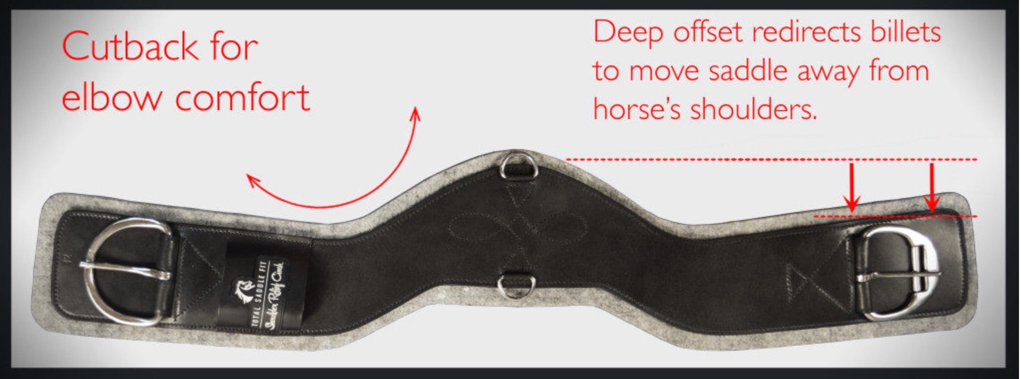 Total Saddle Fit Classic Shoulder Relief Cinch – Shadow Horse